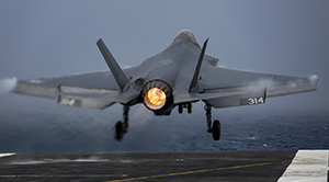 First USMC F-35C Squadron Deploys