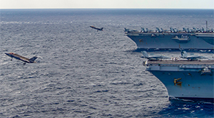 U.S. INDOPACOM Joint Force Conducts Dual Carrier Ops