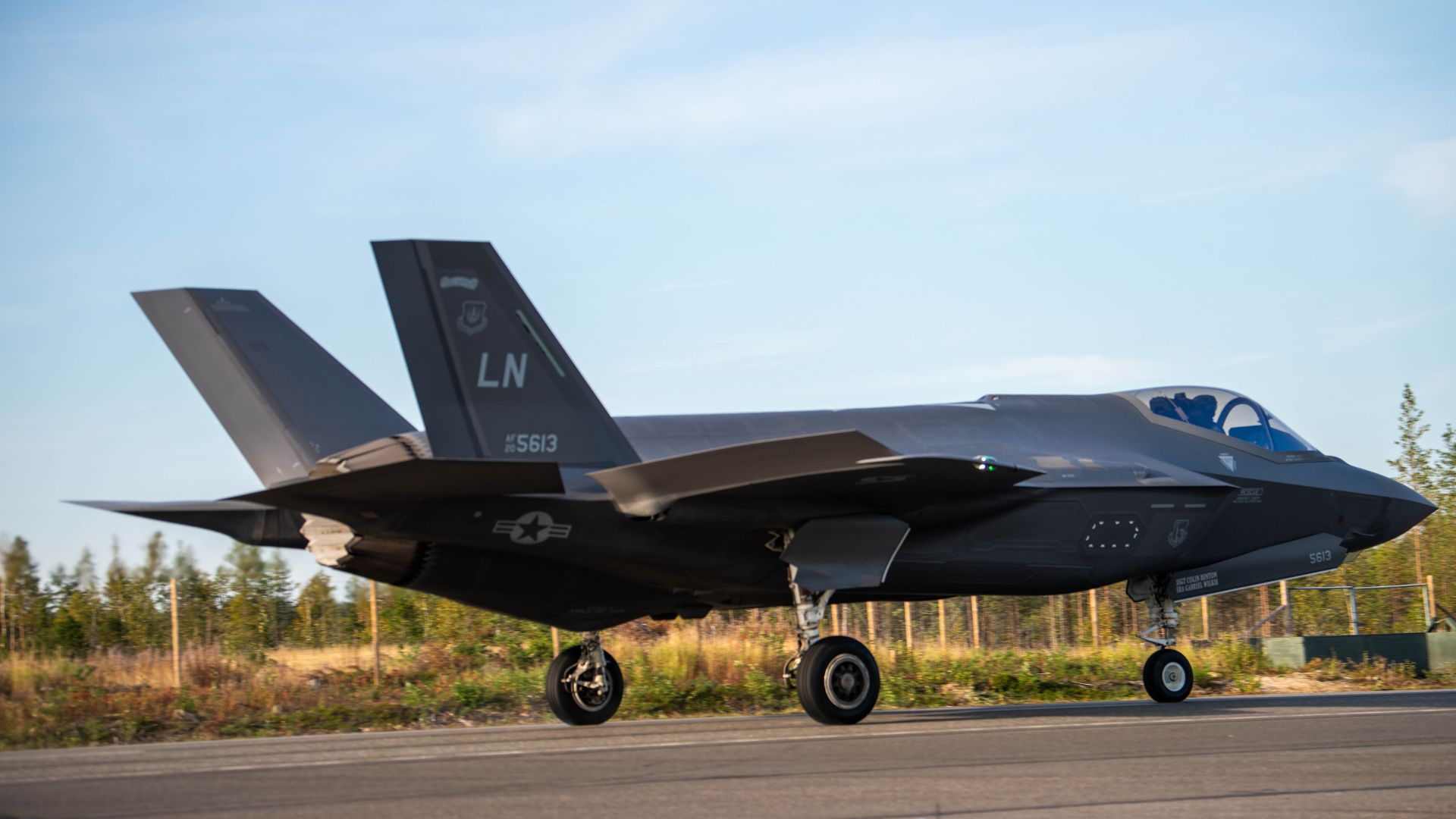 First-Person View: F-35 Lands on a Highway